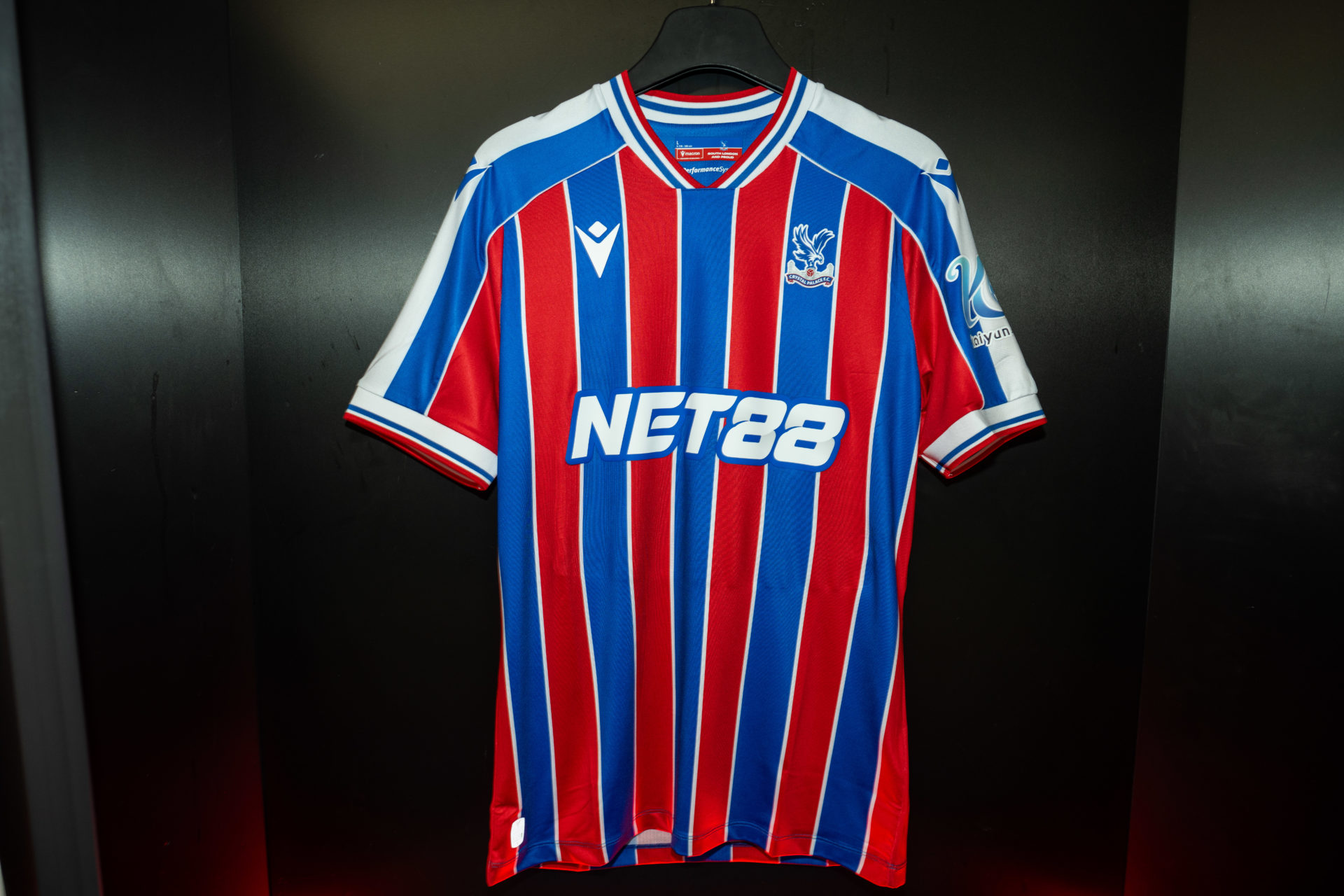 Why Crystal Palace wear Palace for Life sponsor rather than Net88 in Europe